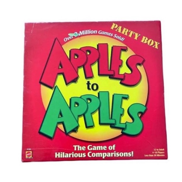 Mattel | Toys | Apple To Apple Party Box Game | Poshmark